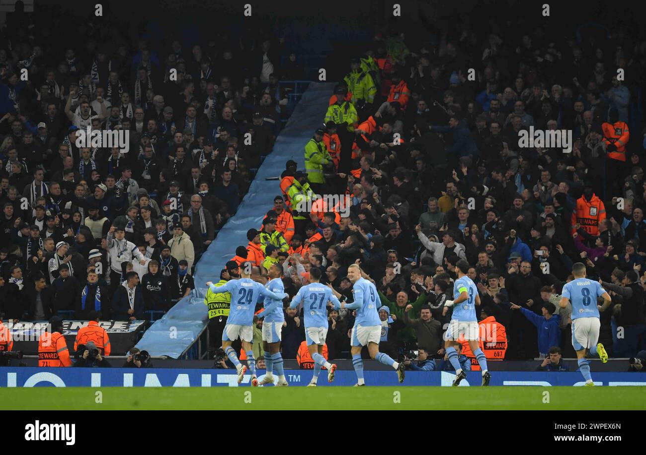 MANCHESTER, UK. , . Champions League Football Match between Manchester ...