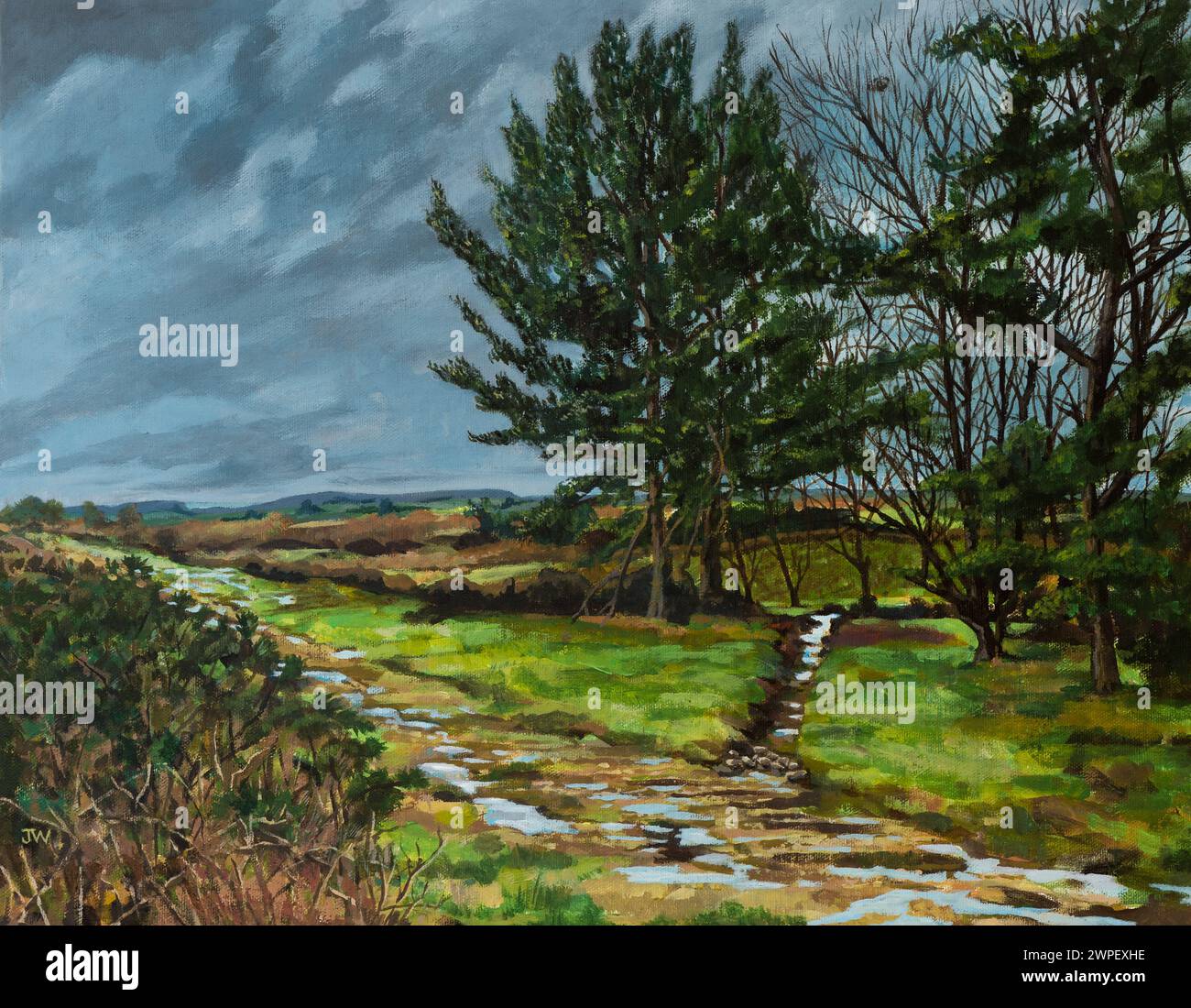 Washington landscape painting hi-res stock photography and images - Alamy