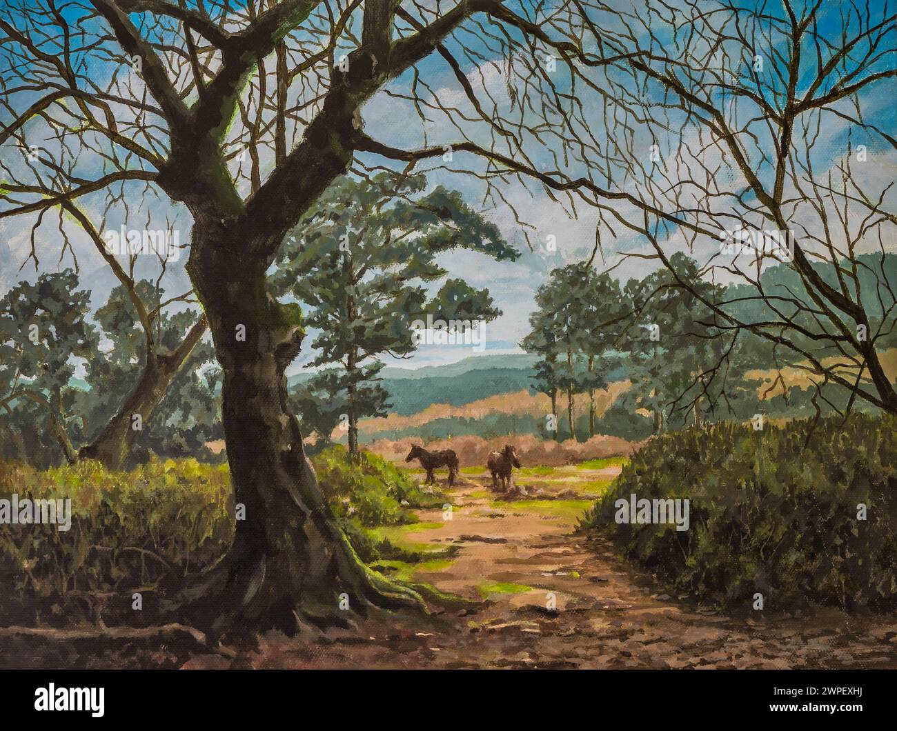 Washington landscape painting hi-res stock photography and images - Alamy