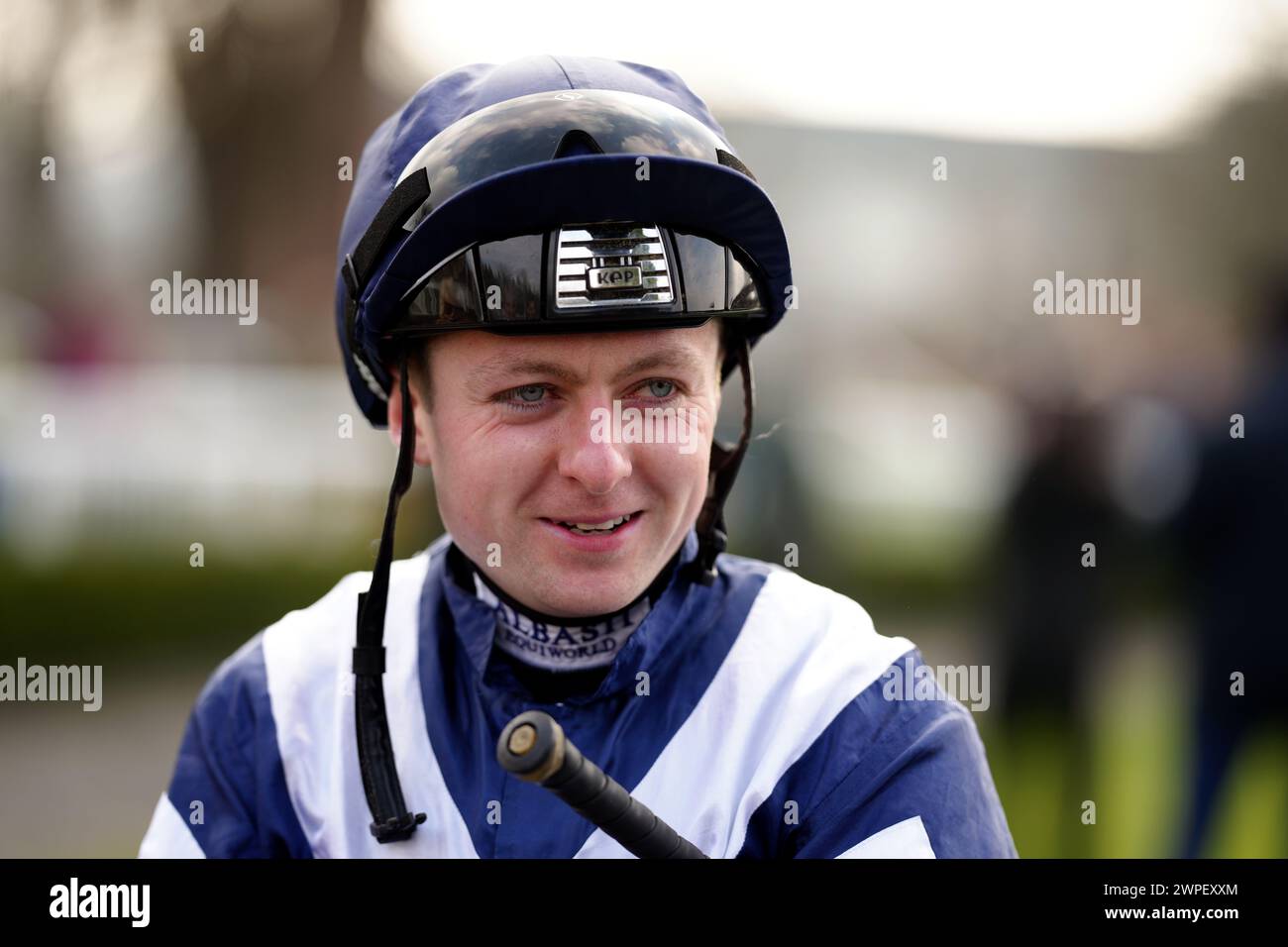 Jockey Adam Farragher at Lingfield Park Racecourse, Surrey. Picture ...