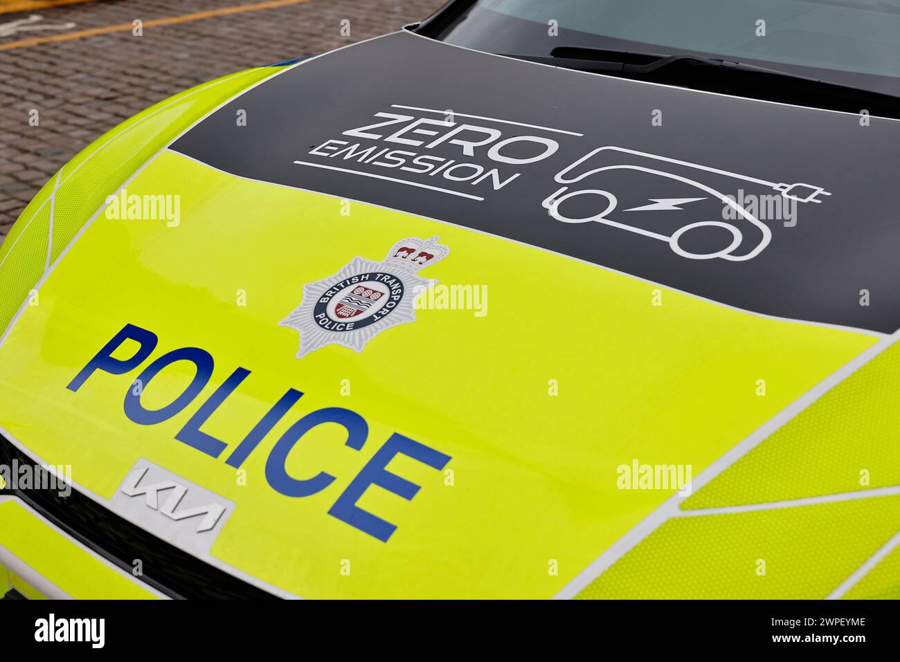 Transport, Road, Cars, Electric Vehicle, Police car with zero emissions ...