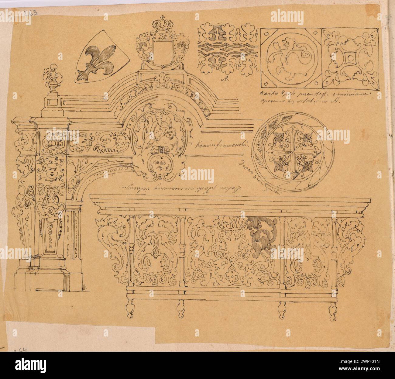 Study of architectural details illustrating styles, motifs, and ...