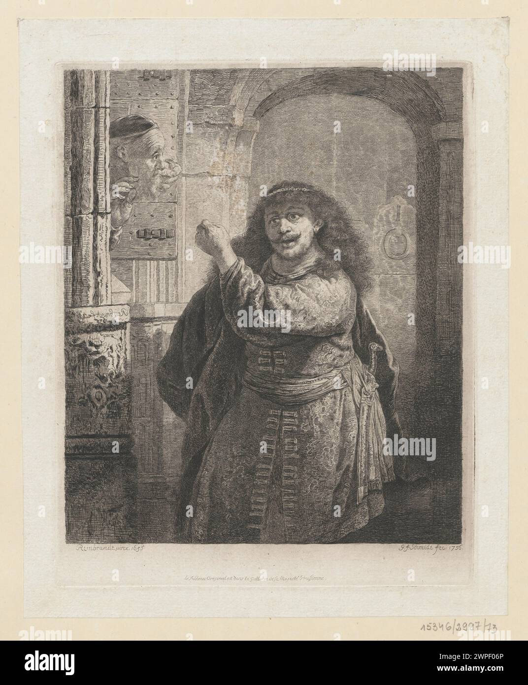Depiction of Samson threatening another figure, showing action and ...
