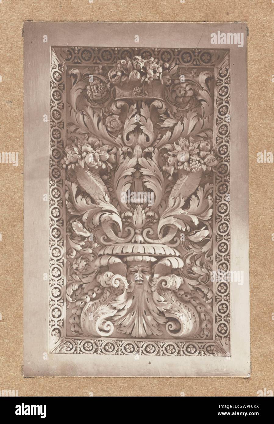 A fragment of stucco decoration in the Church of St. Peter and Paul in ...
