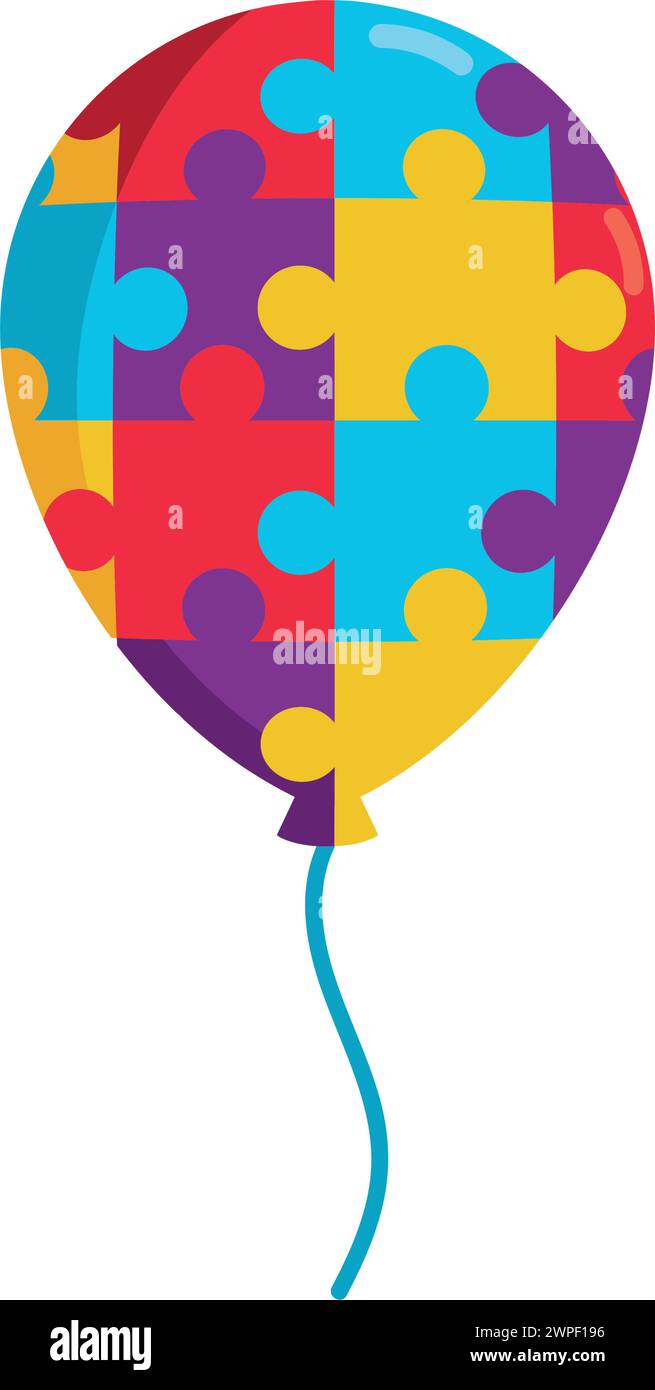 autism puzzle in balloon shape Stock Vector Image & Art - Alamy