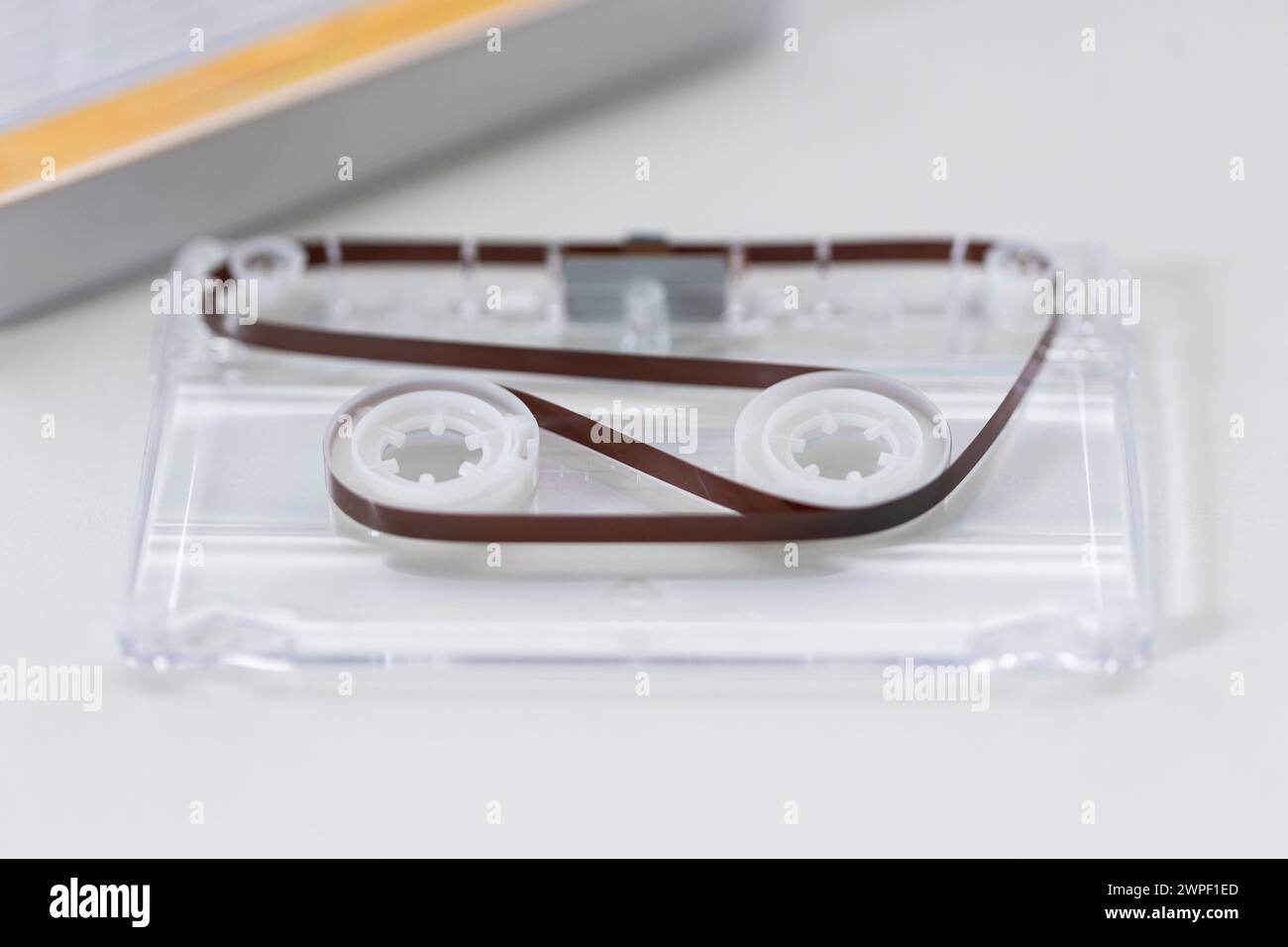 Tape loop, DIY your own tape loop, old style cassette Stock Photo - Alamy