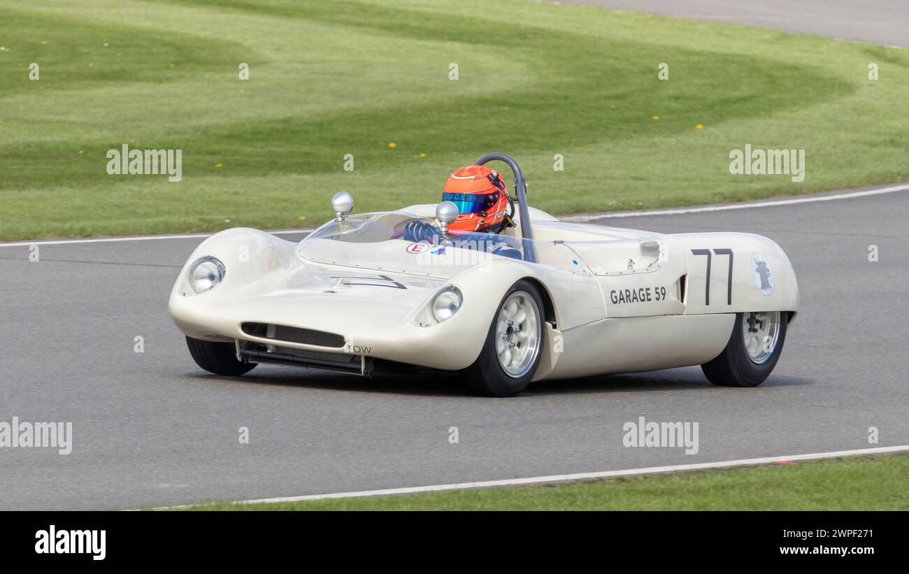 Chris Goodwin in his 1963 Lotus-Ford 23B during the Gurney Cup race at ...