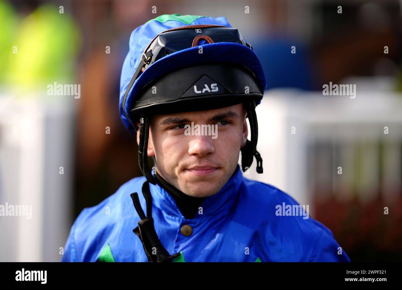 Jockey Ethan Jones at Lingfield Park Racecourse, Surrey. Picture date ...