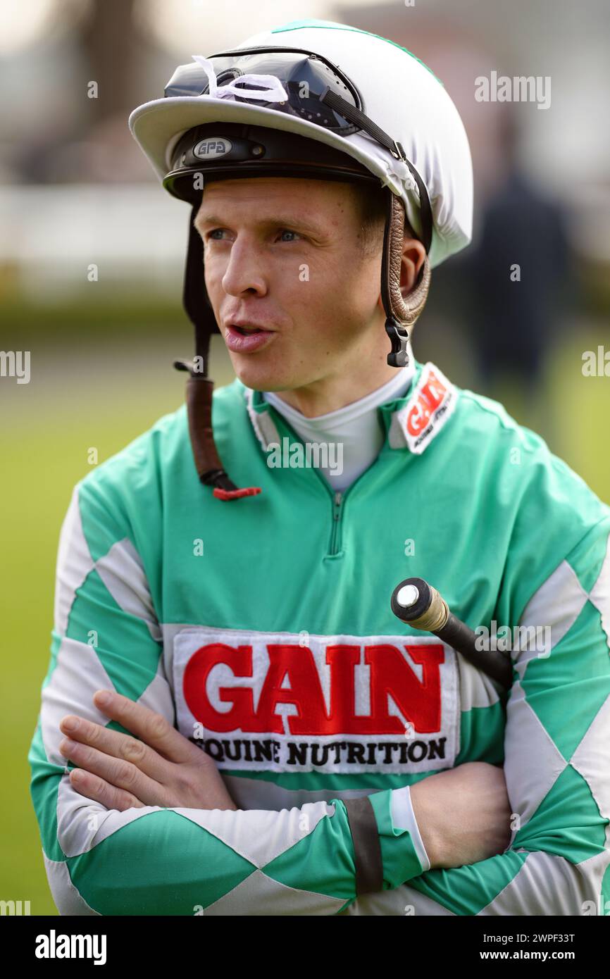 Jockey David Probert at Lingfield Park Racecourse, Surrey. Picture date ...