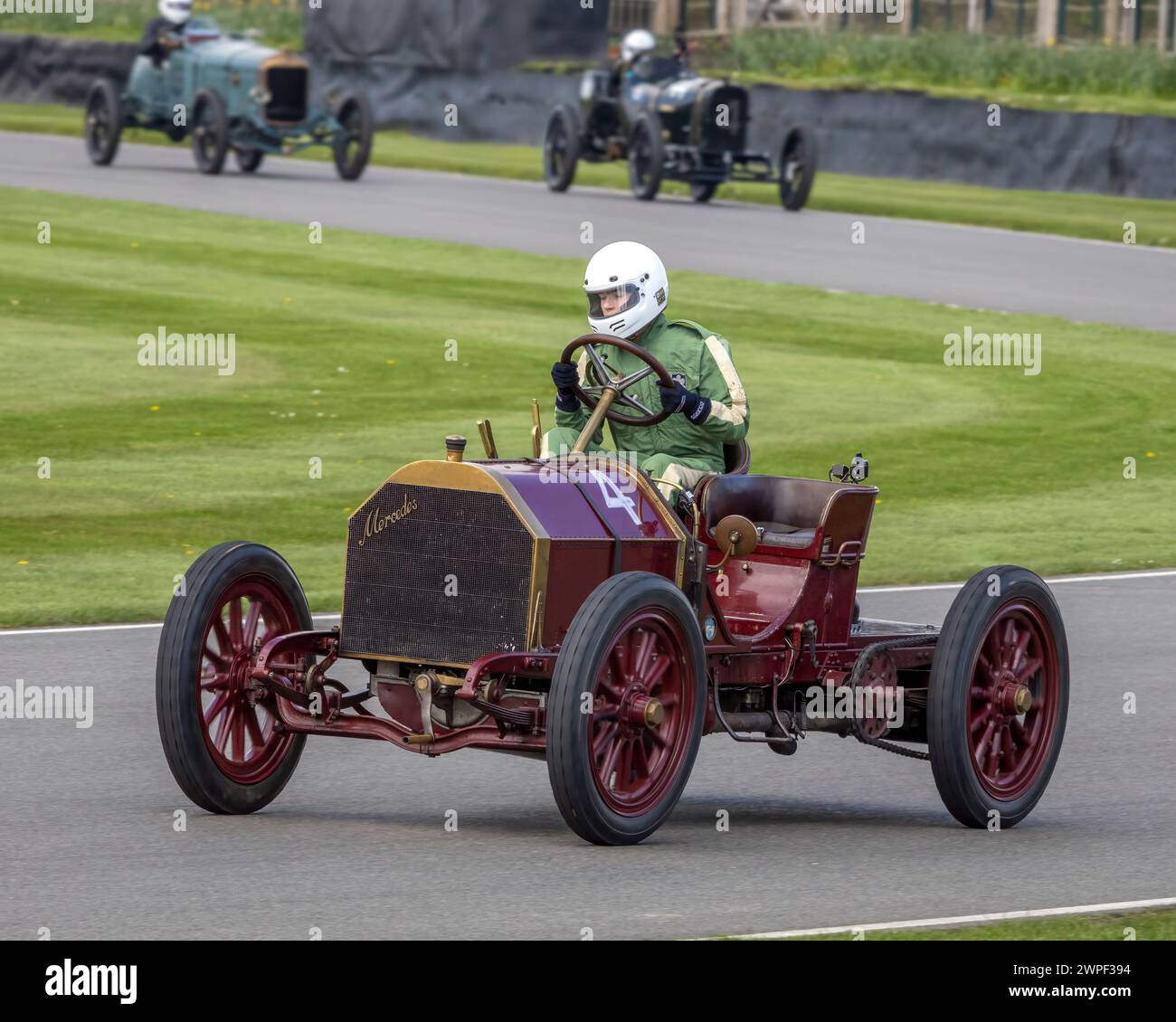 Archie Collings in his 1903 Mercedes 60HP during the S.F. Edge Trophy ...