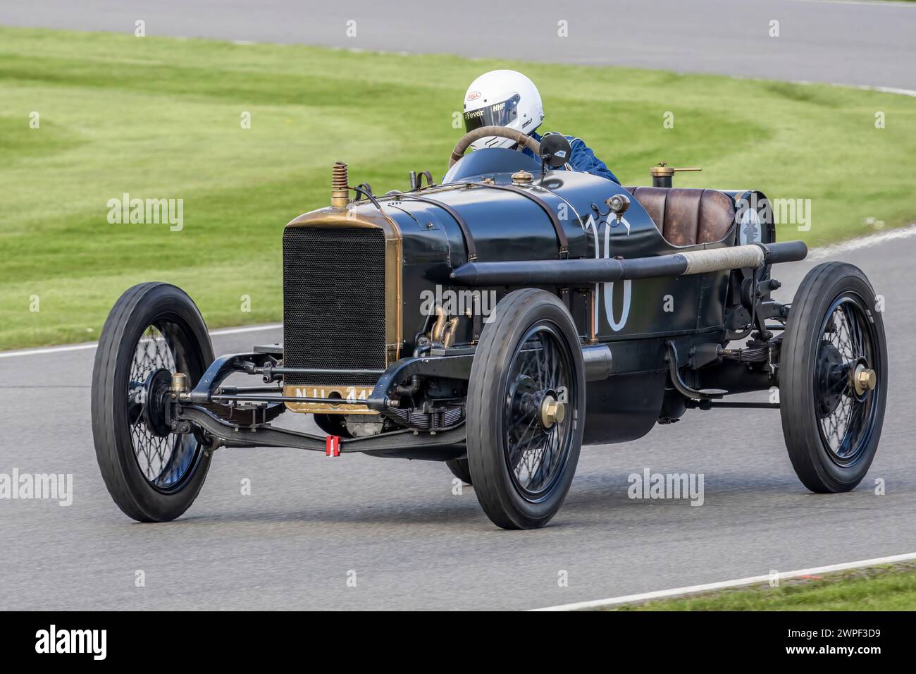 Marcus Black in his 1912 Sunbeam 16/20 during the S.F. Edge Trophy race ...