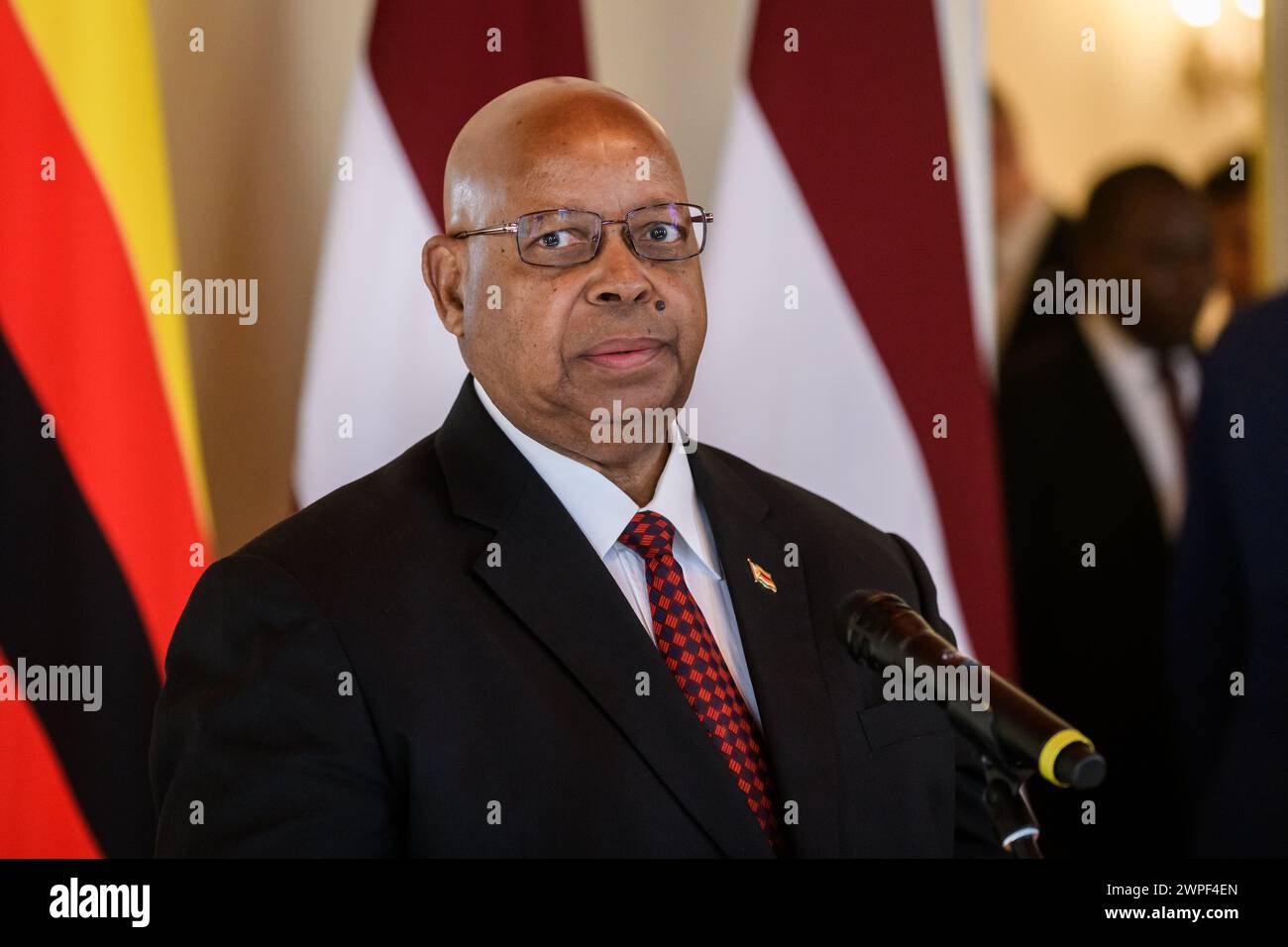 RIGA, LATVIA. 6th March 2024. Jacob Francis Nzwidamilimo Mudenda (at ...