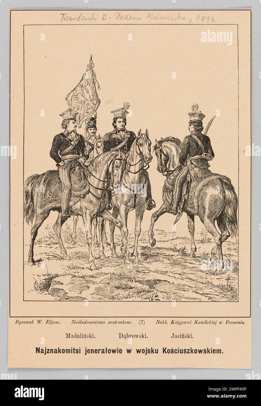 Drawing reproduction: Walery Eljasz-Radzikowski (1841-1905), Madali D ...