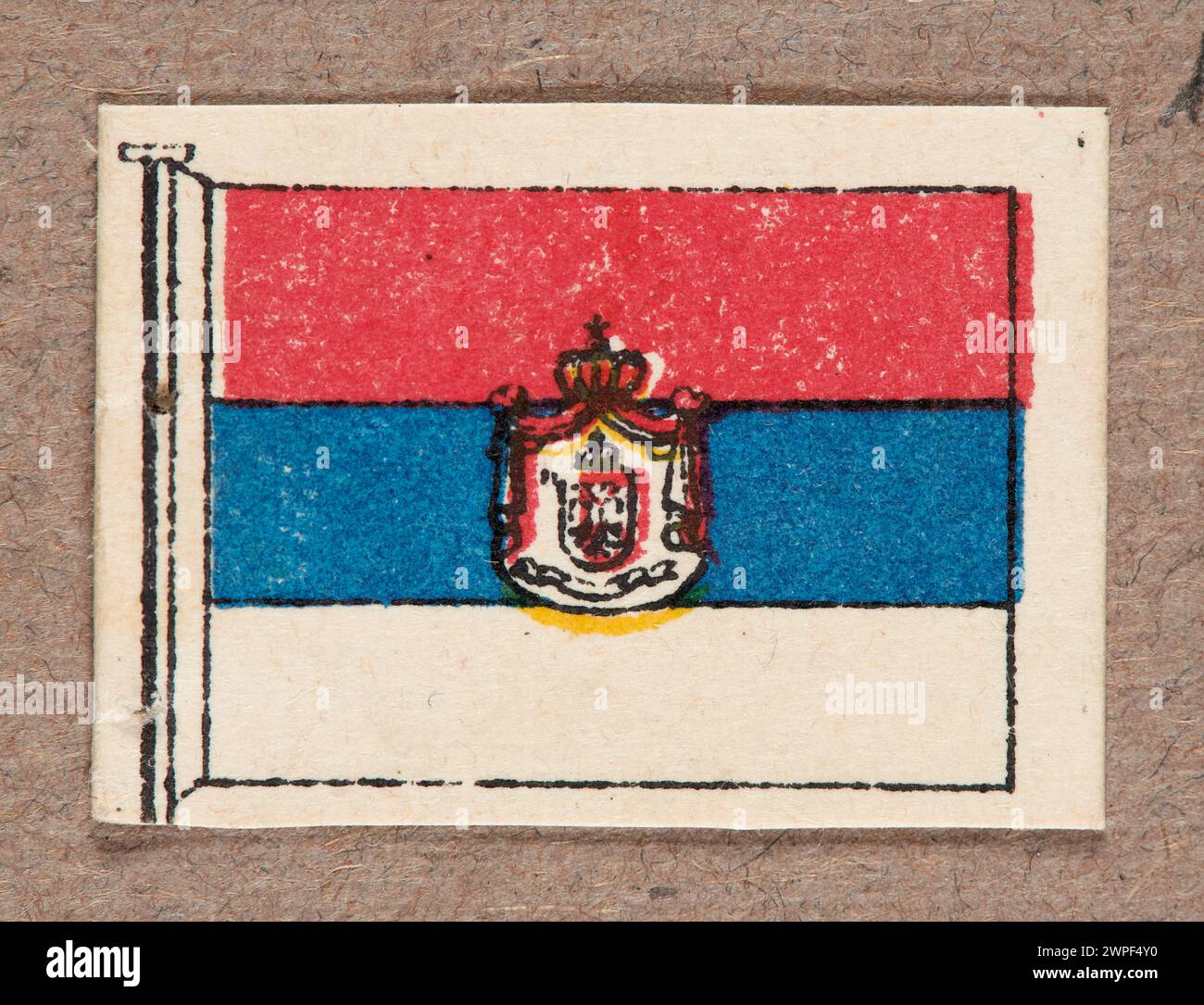 Serbia flag 1914 hi-res stock photography and images - Alamy