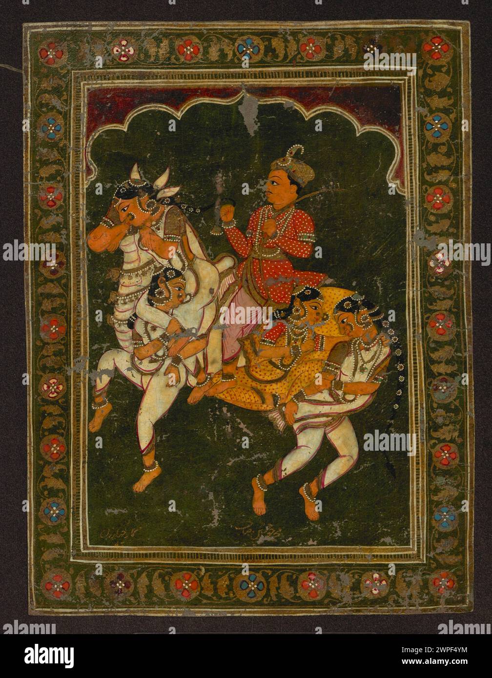 Composite miniature artwork from the 18th century, combining multiple ...