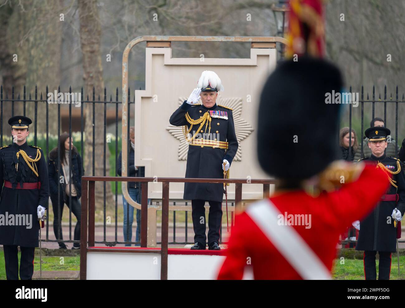 Major general james bowder commanding the household division hi-res ...