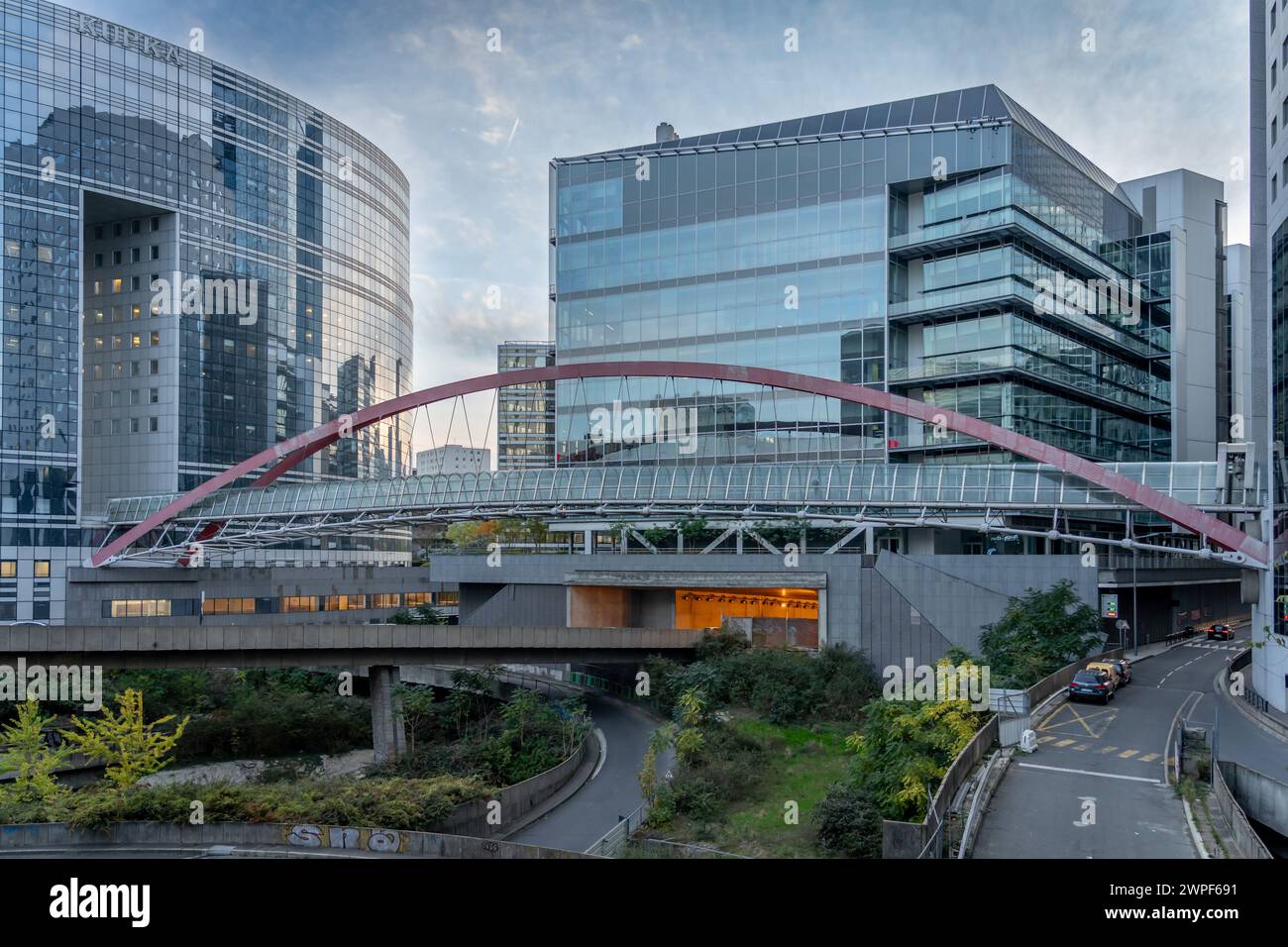 La Defense Paris, France - 10 18 2020: La Defense district. View of a ...