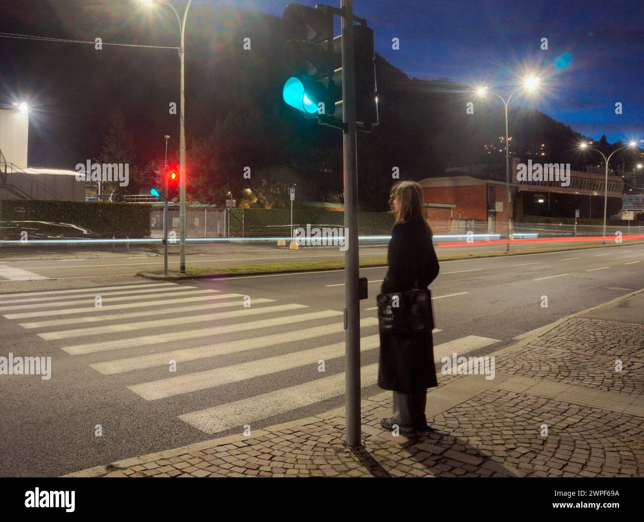 Zebra crossing traffic lights hi-res stock photography and images - Alamy