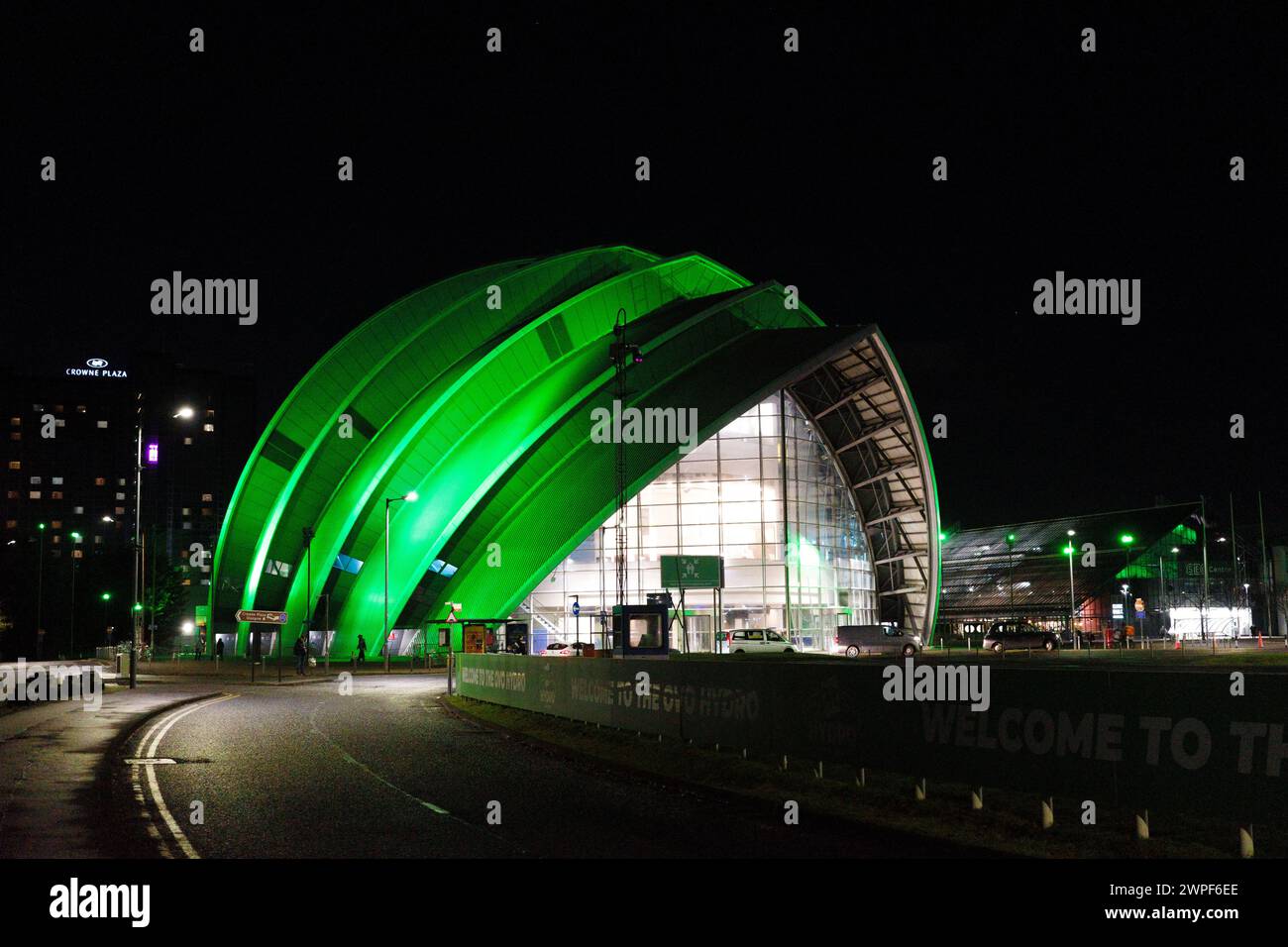 Glasgow Scotland: 11th Feb 2024: exterior of the SEC Armadillo Glasgow ...