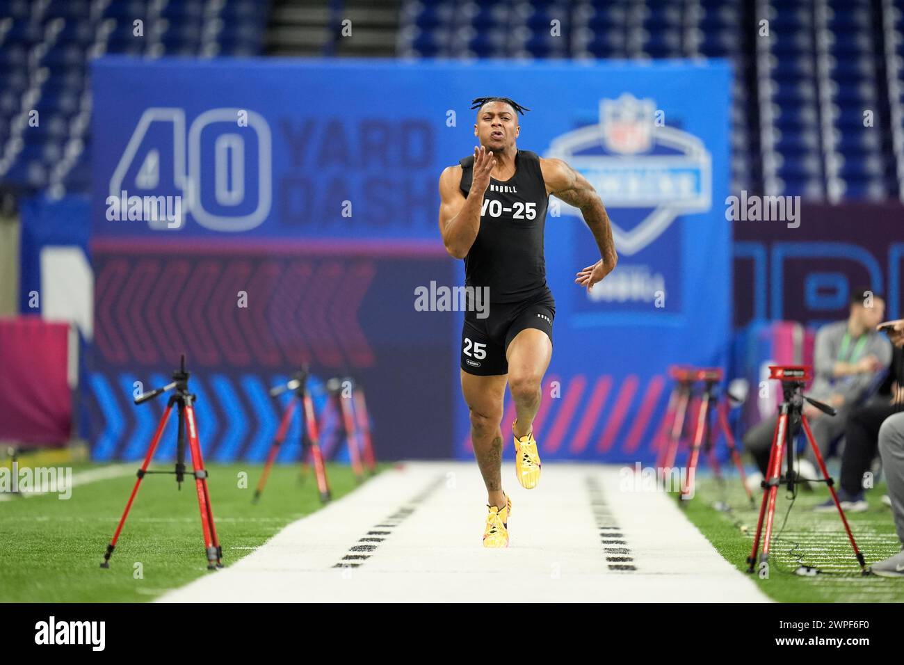 Southern California wide receiver Brenden Rice runs a drill at the NFL ...