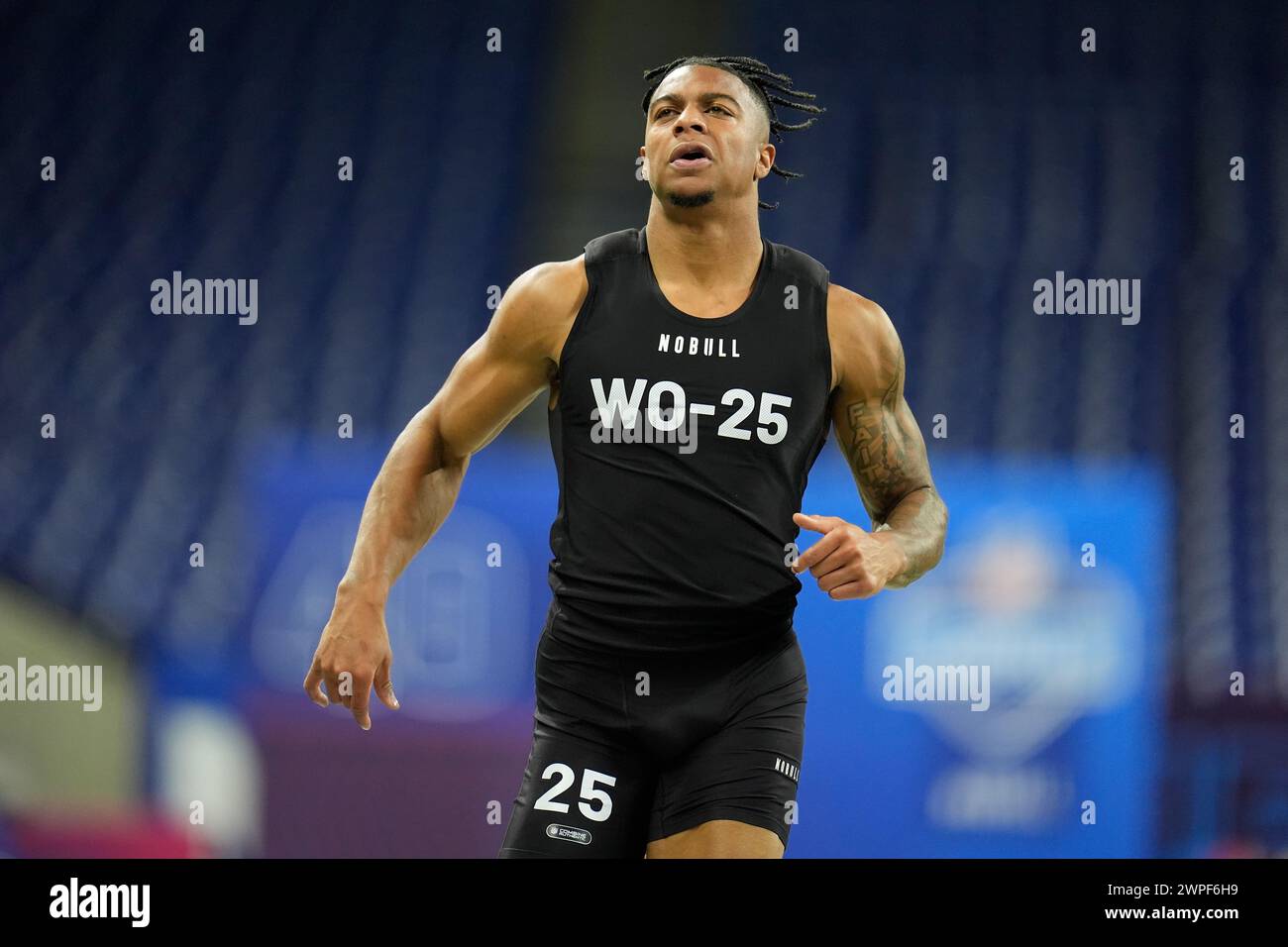 Southern California wide receiver Brenden Rice runs a drill at the NFL ...