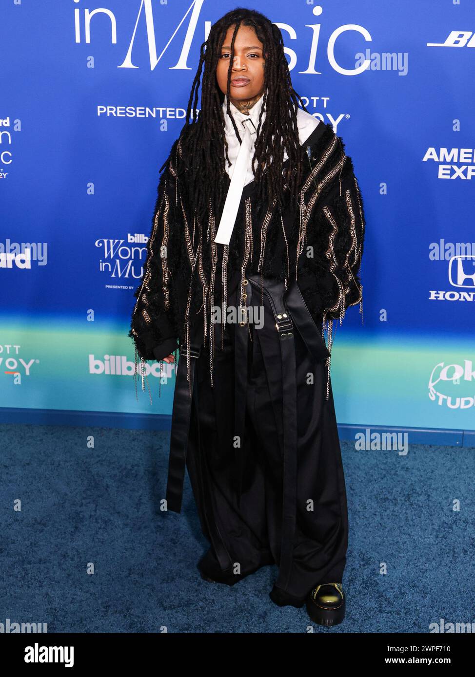 INGLEWOOD, LOS ANGELES, CALIFORNIA, USA - MARCH 06: Ambre arrives at ...