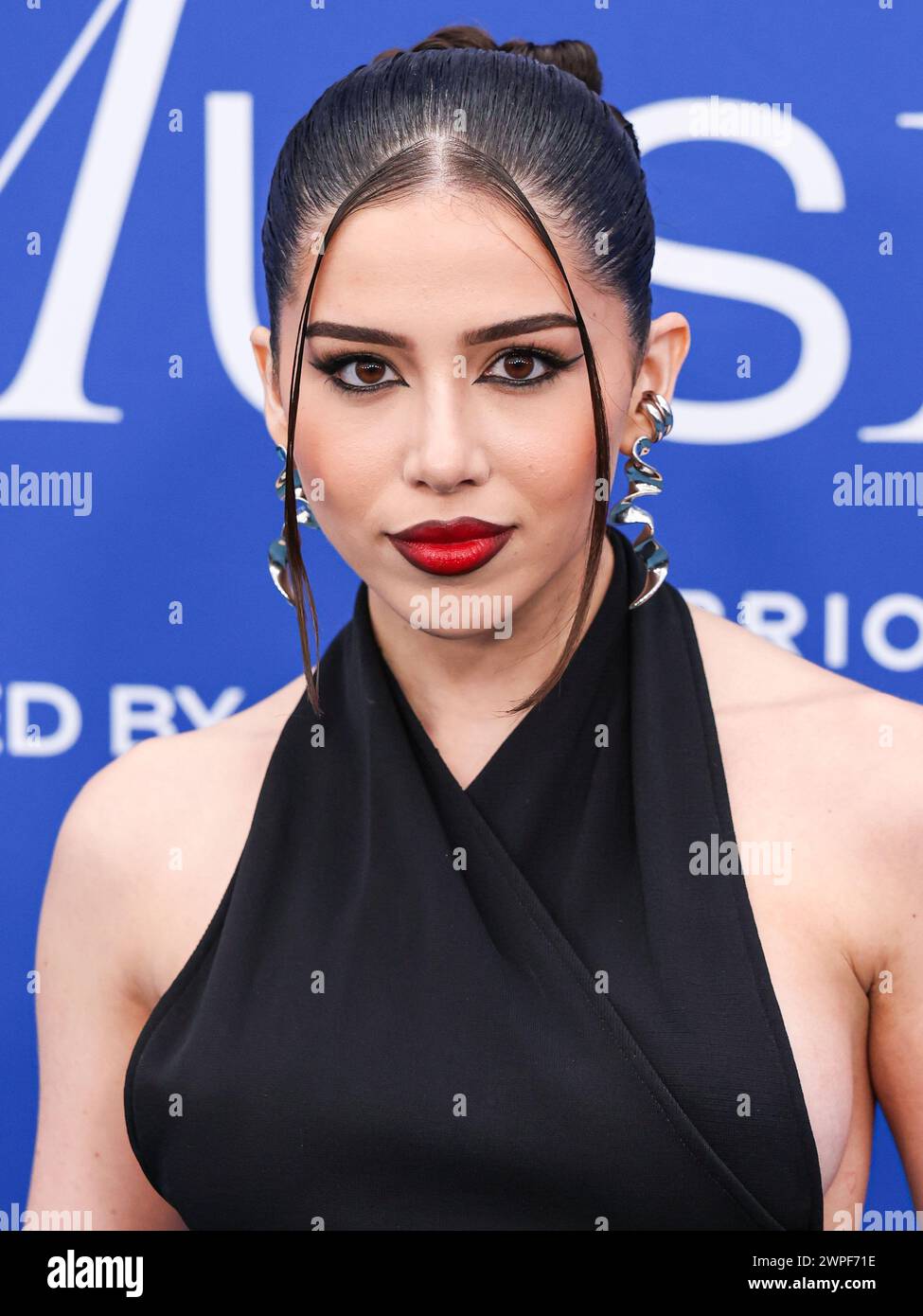 INGLEWOOD, LOS ANGELES, CALIFORNIA, USA - MARCH 06: Amanda Diaz arrives ...