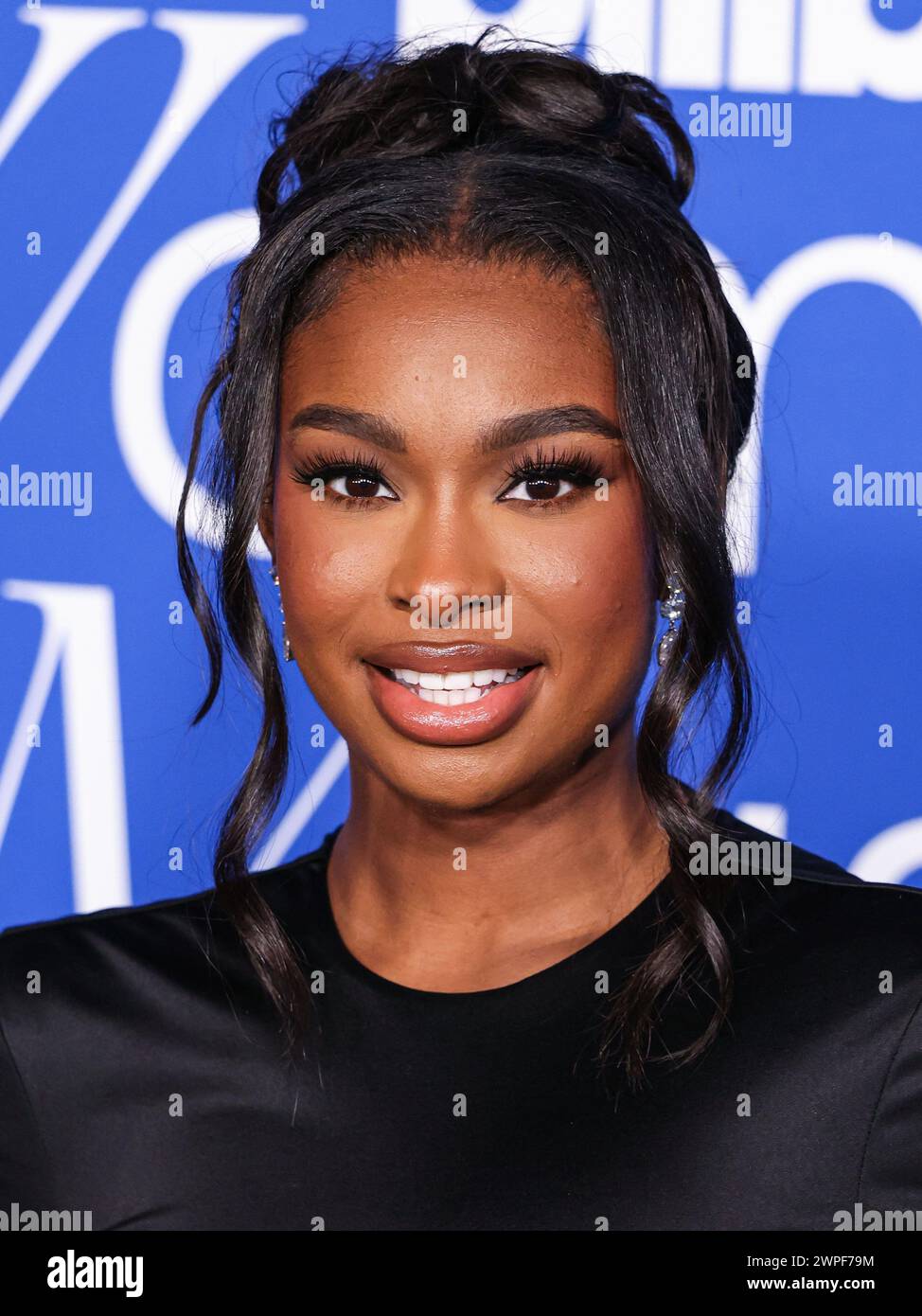 INGLEWOOD, LOS ANGELES, CALIFORNIA, USA - MARCH 06: Coco Jones wearing ...