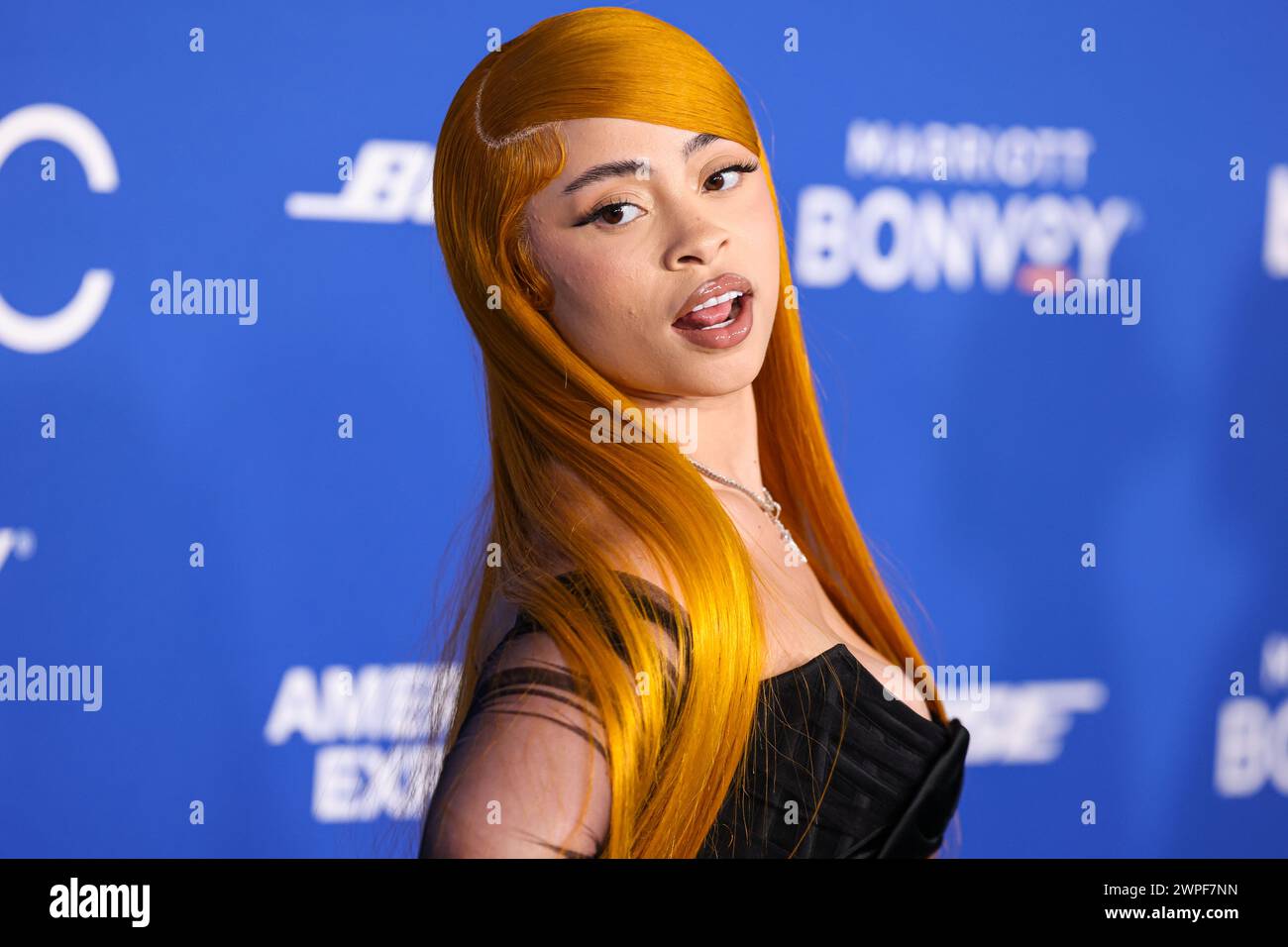 INGLEWOOD, LOS ANGELES, CALIFORNIA, USA - MARCH 06: Ice Spice arrives ...