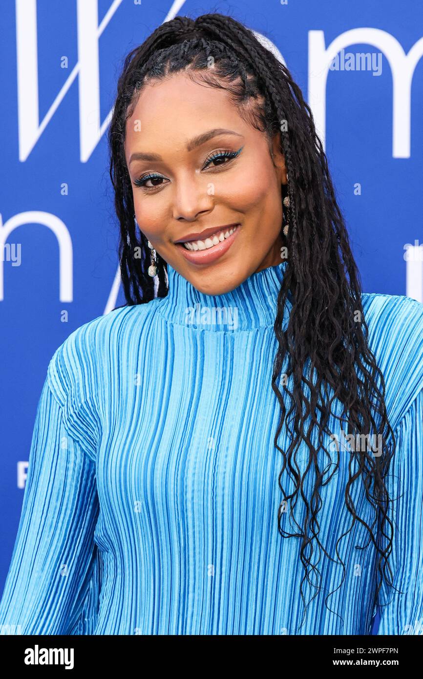 INGLEWOOD, LOS ANGELES, CALIFORNIA, USA - MARCH 06: India Shawn arrives ...