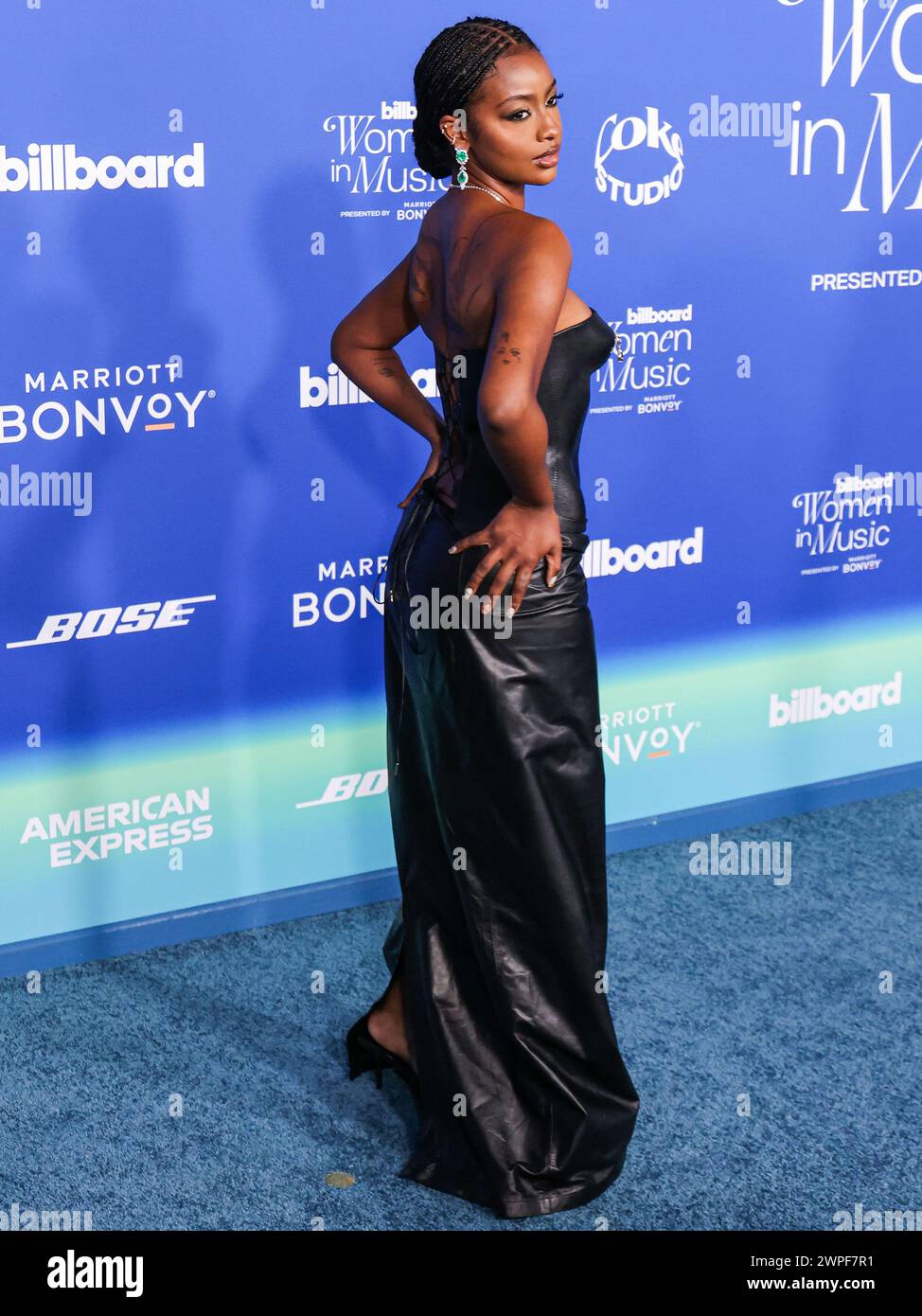 INGLEWOOD, LOS ANGELES, CALIFORNIA, USA - MARCH 06: Justine Skye ...