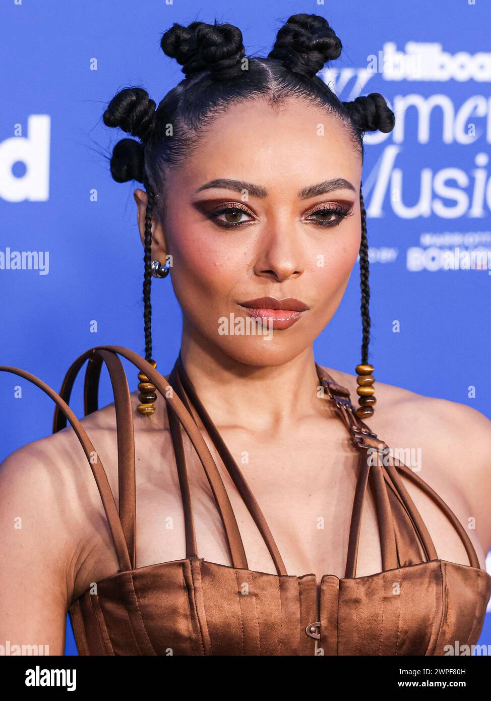 INGLEWOOD, LOS ANGELES, CALIFORNIA, USA - MARCH 06: Kat Graham arrives ...