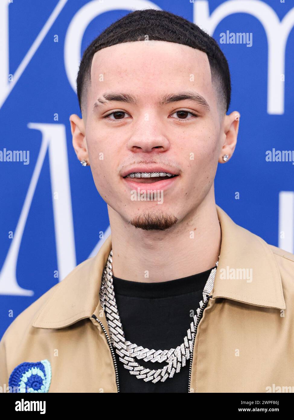 INGLEWOOD, LOS ANGELES, CALIFORNIA, USA - MARCH 06: Lil Mosey arrives ...