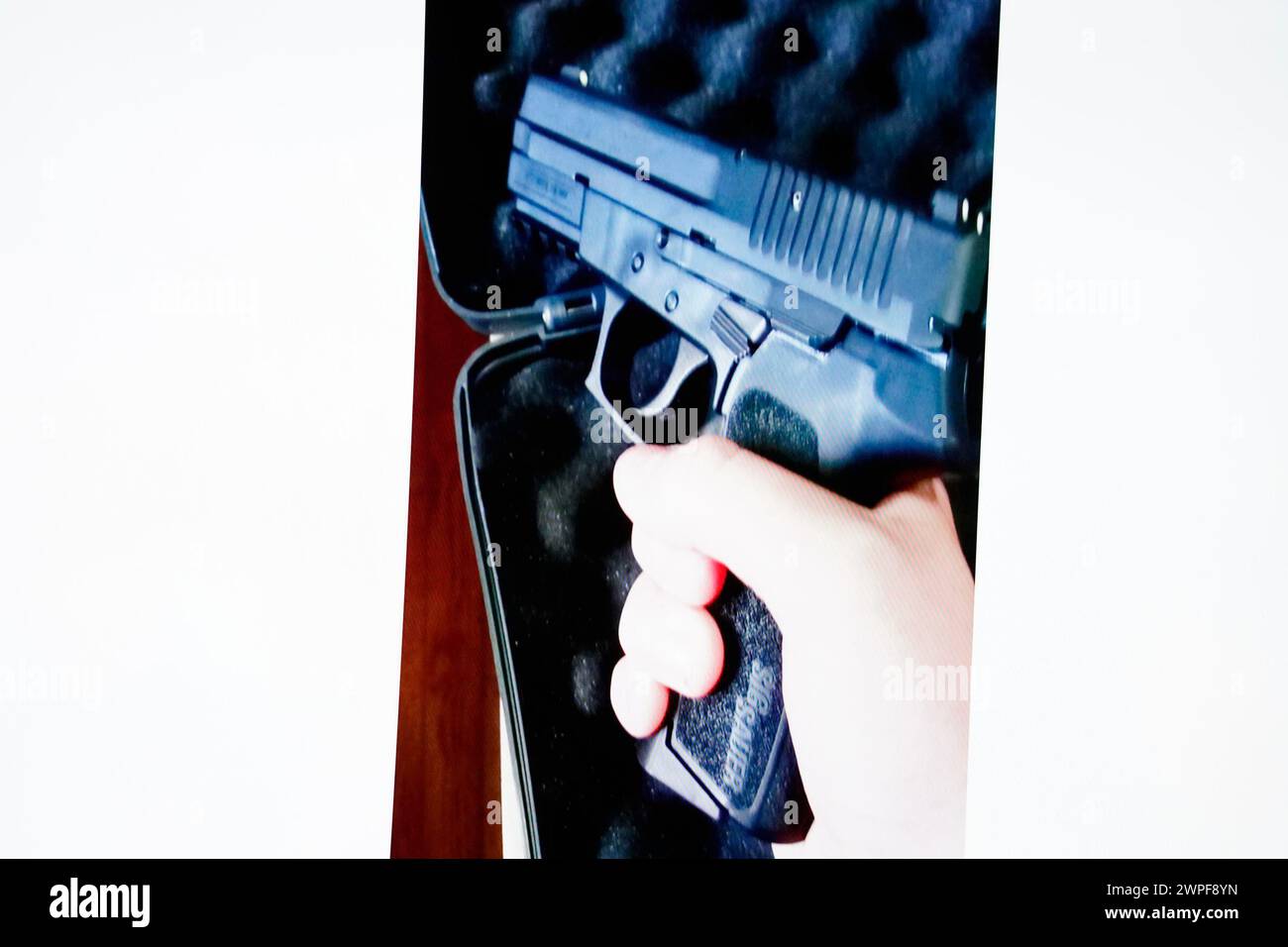 Assistant Oakland County Prosecutor Marc Keast presents a photo of the ...