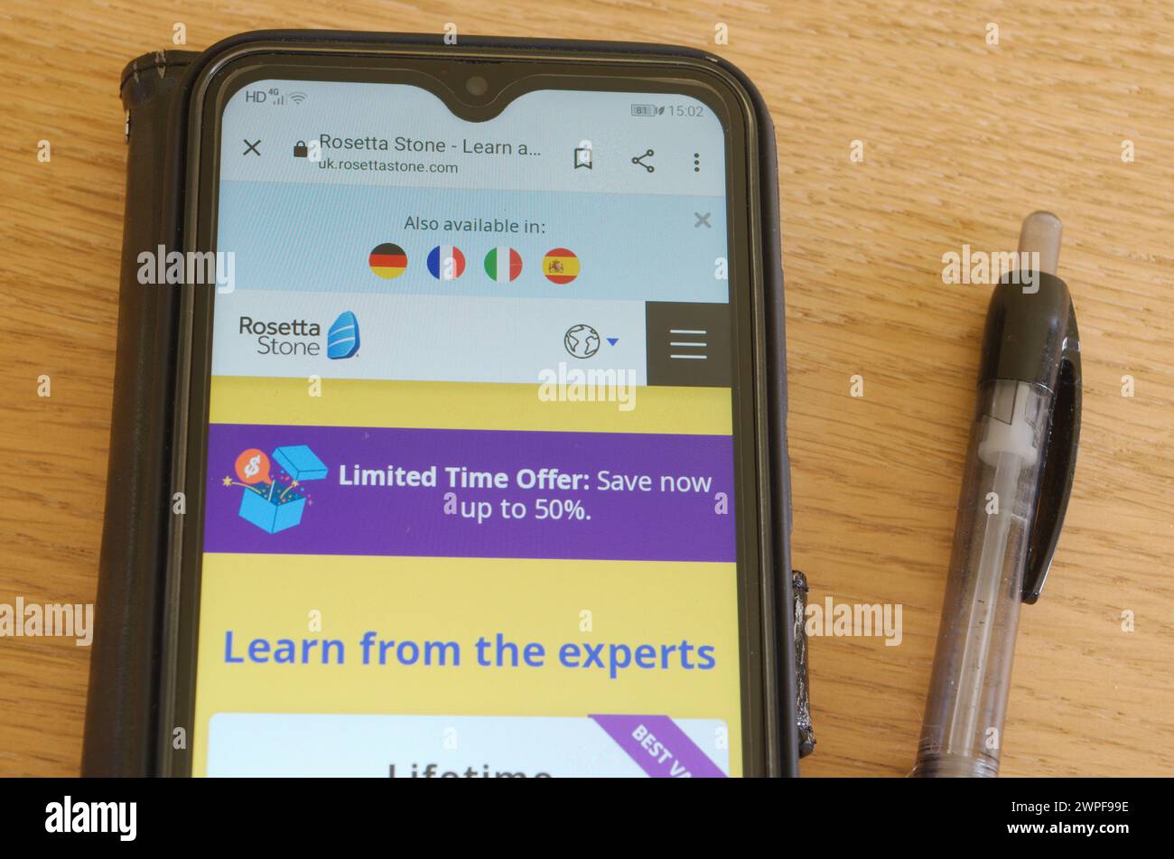 Rosetta stone learning hi-res stock photography and images - Alamy