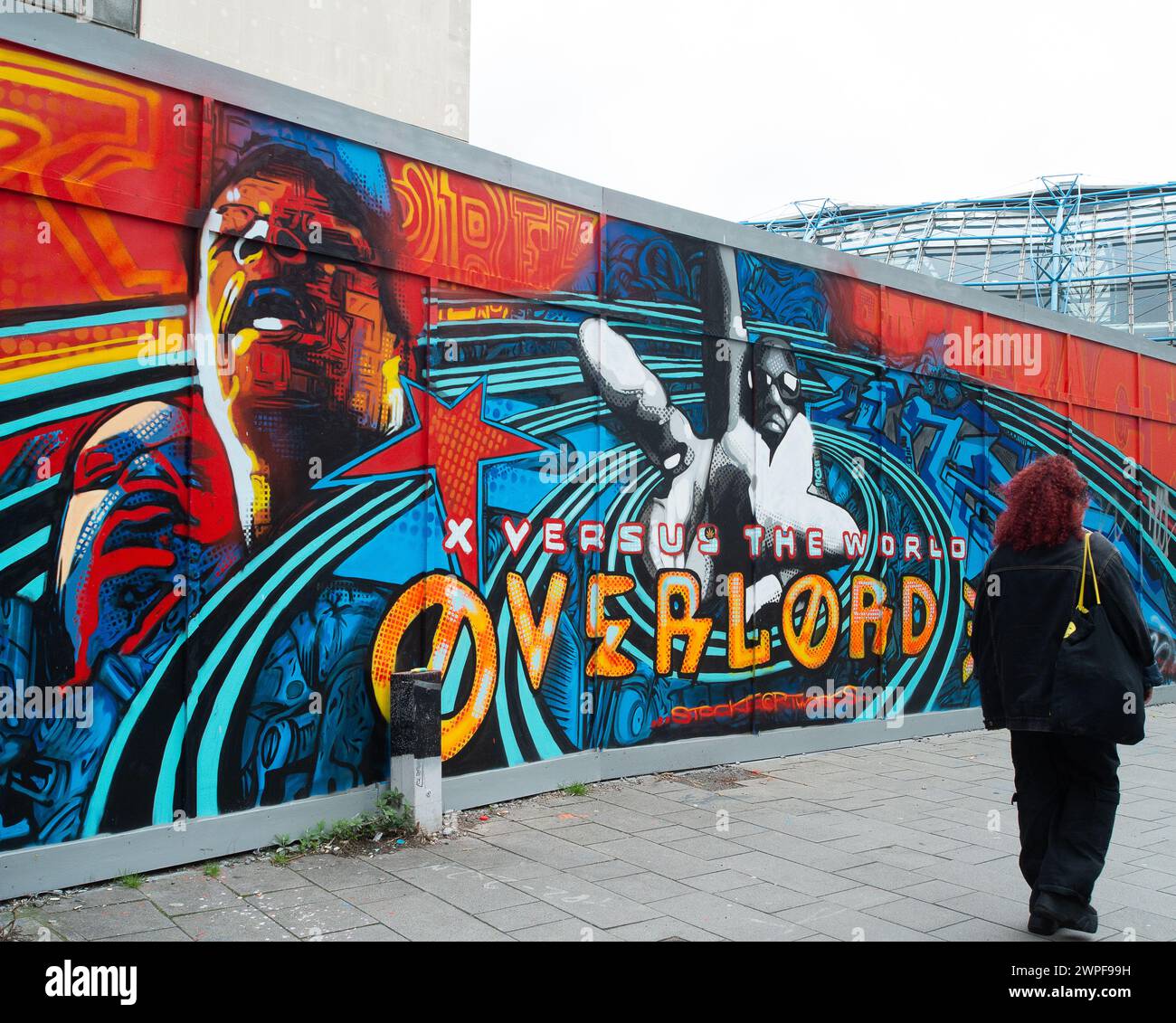 London, UK. 5th March, 2024. Graffiti near Waterloo Station in London ...