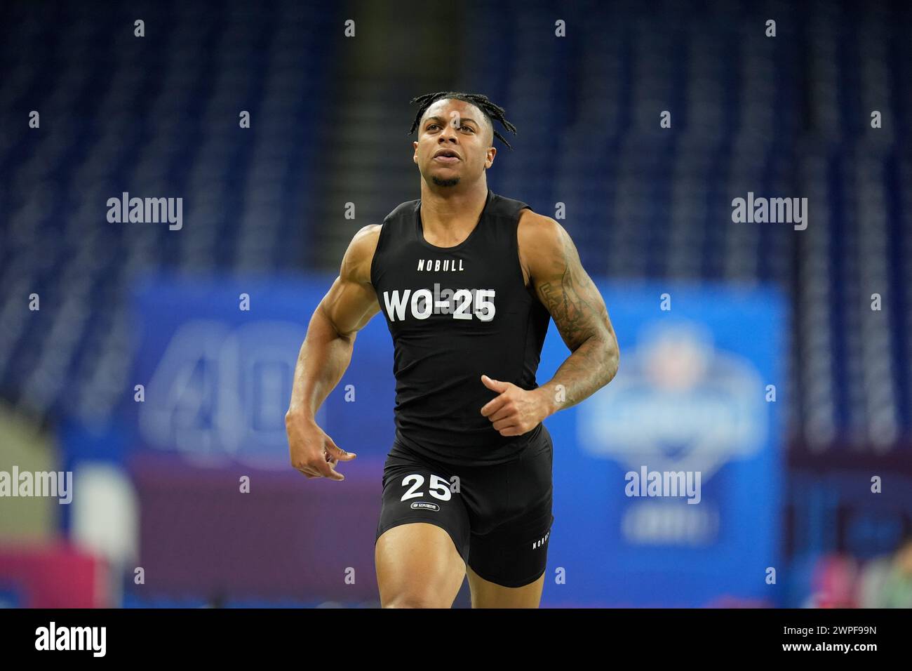 Southern California wide receiver Brenden Rice runs a drill at the NFL ...