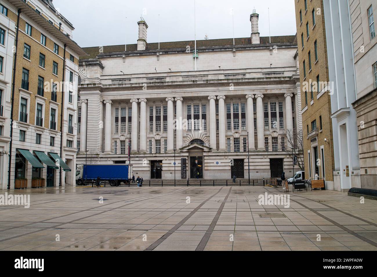 London, UK. 5th March, 2024. County Hall in London on a dull day ...