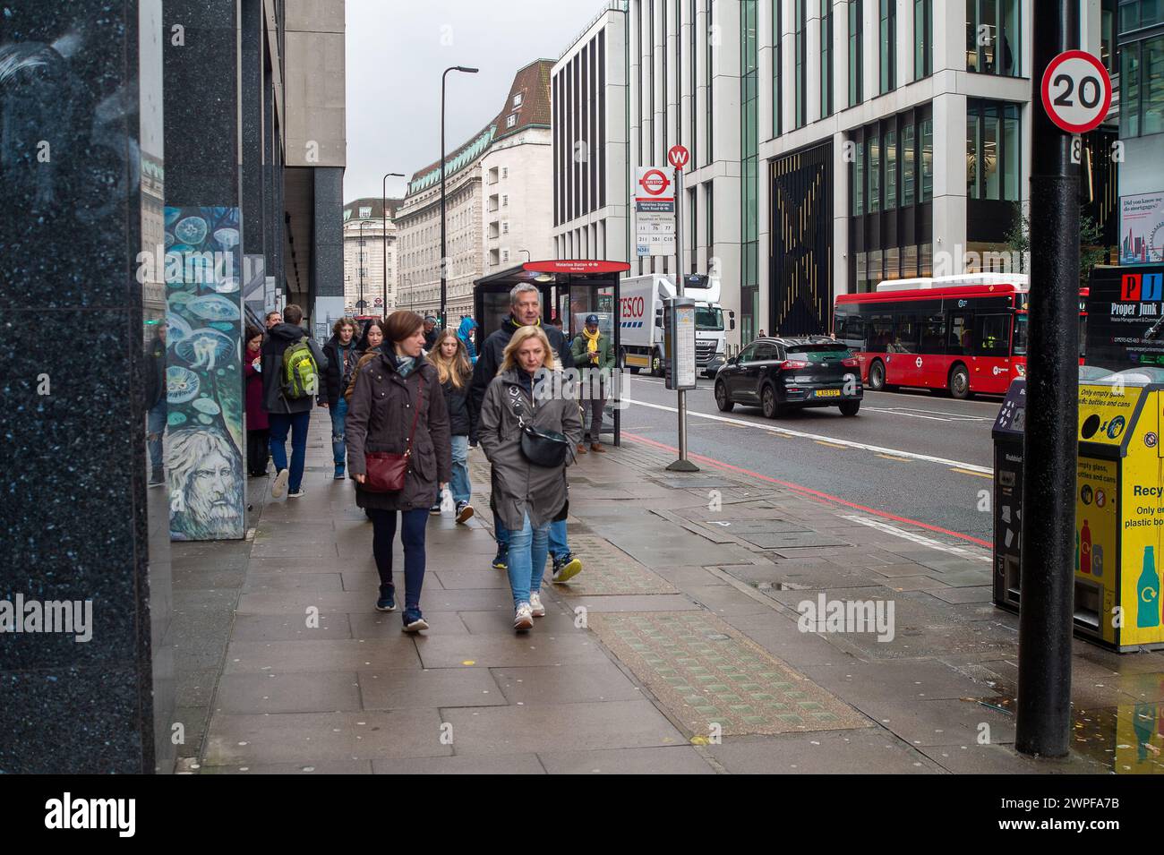 London, UK. 5th March, 2024. It was a dull day in London today after ...
