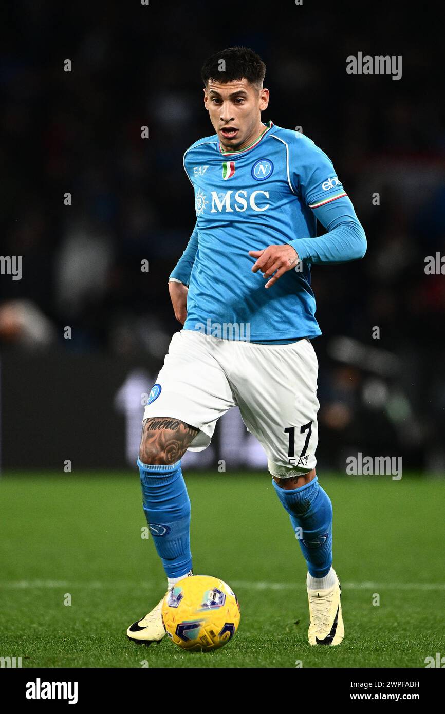 Mathias Olivera of SSC Napoli in action during the Serie A TIM match ...