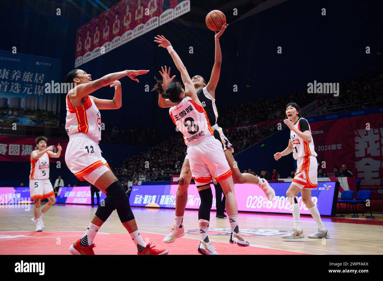Chengdu, China. 7 March, 2024. The China's WCBA League - Sichuan vs ...