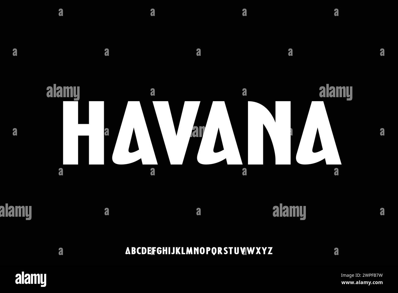 Bold decorative sans serif alphabet display font vector. Modern retro ... Bold decorative sans serif alphabet display font vector. Modern retro ...