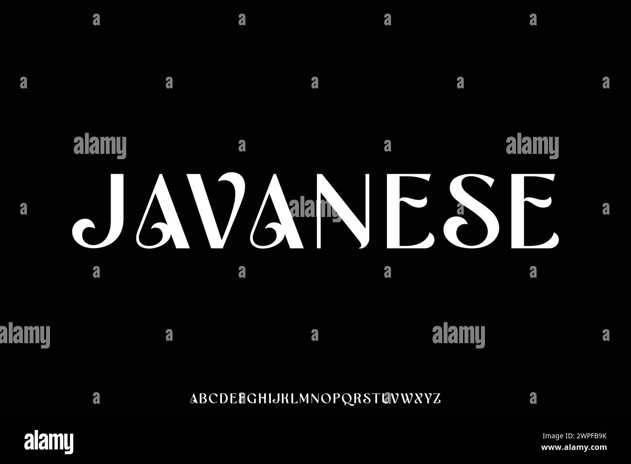 Elegant decorative serif alphabet display font vector illustration ... Elegant decorative serif alphabet display font vector illustration ...