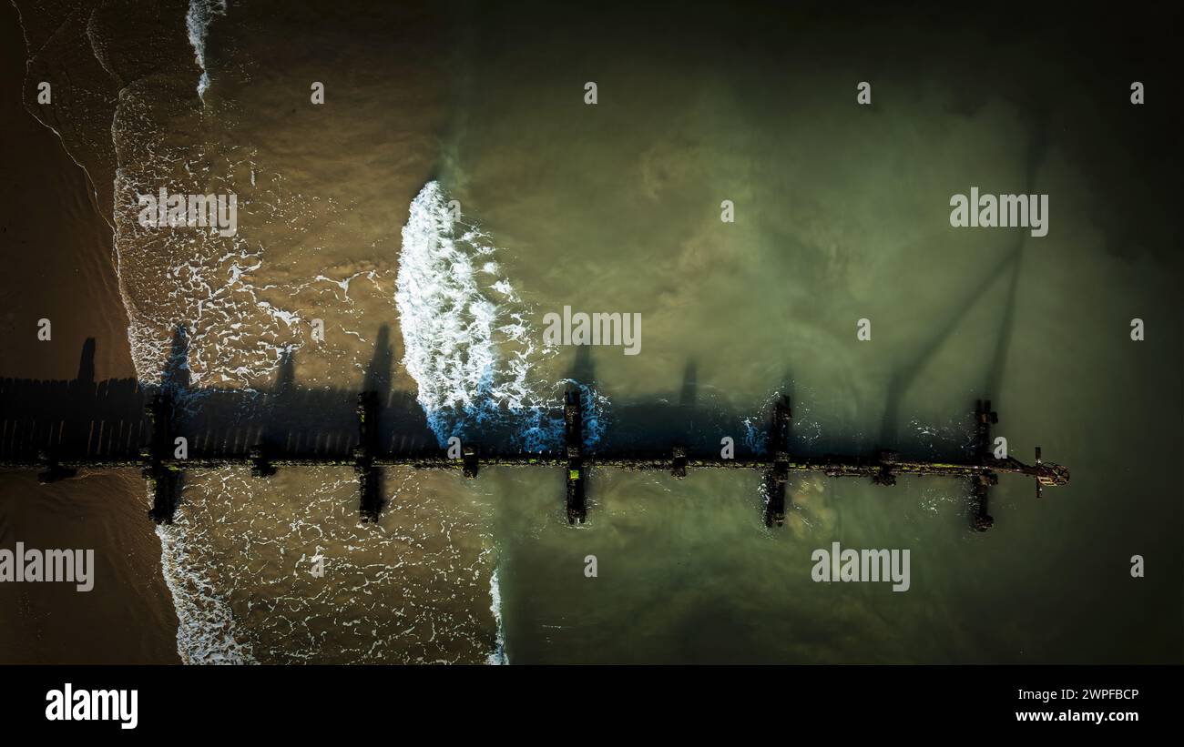 Groyne aerial hi-res stock photography and images - Alamy