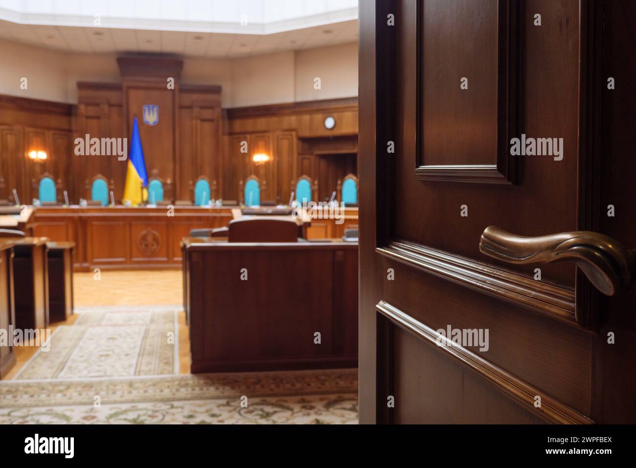 Kyiv, UKRAINE - February, 28 2024: Interior Constitutional Court of ...