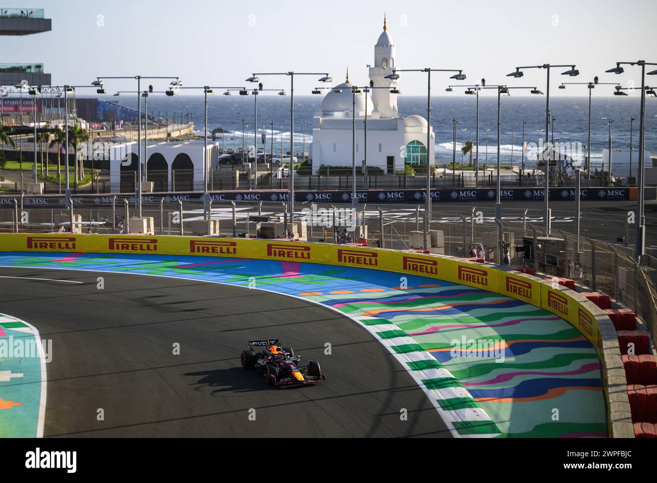 Jeddah, Saudi Arabia. 7th March 2024. Max Verstappen of Oracle Red Bull Racing During FP1. AHMAD ...