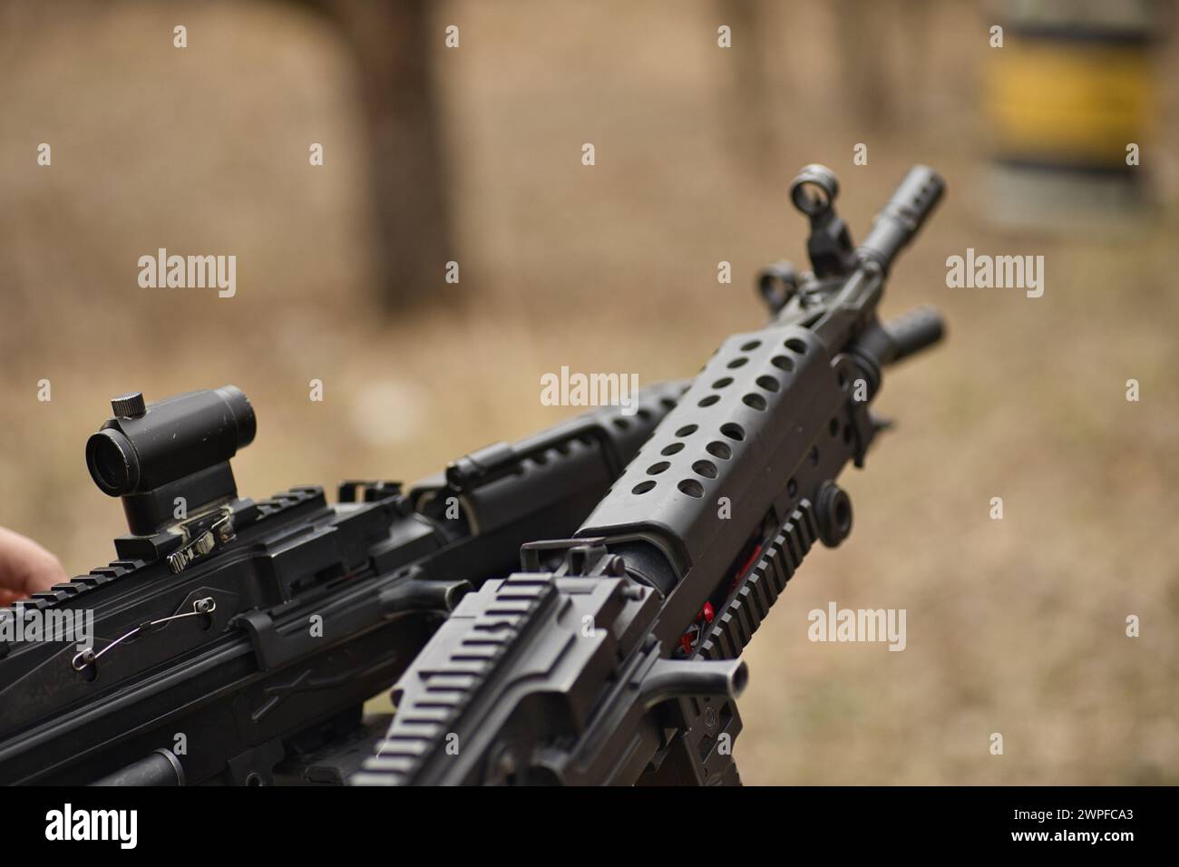 Replica airsoft machine gun hi-res stock photography and images - Alamy