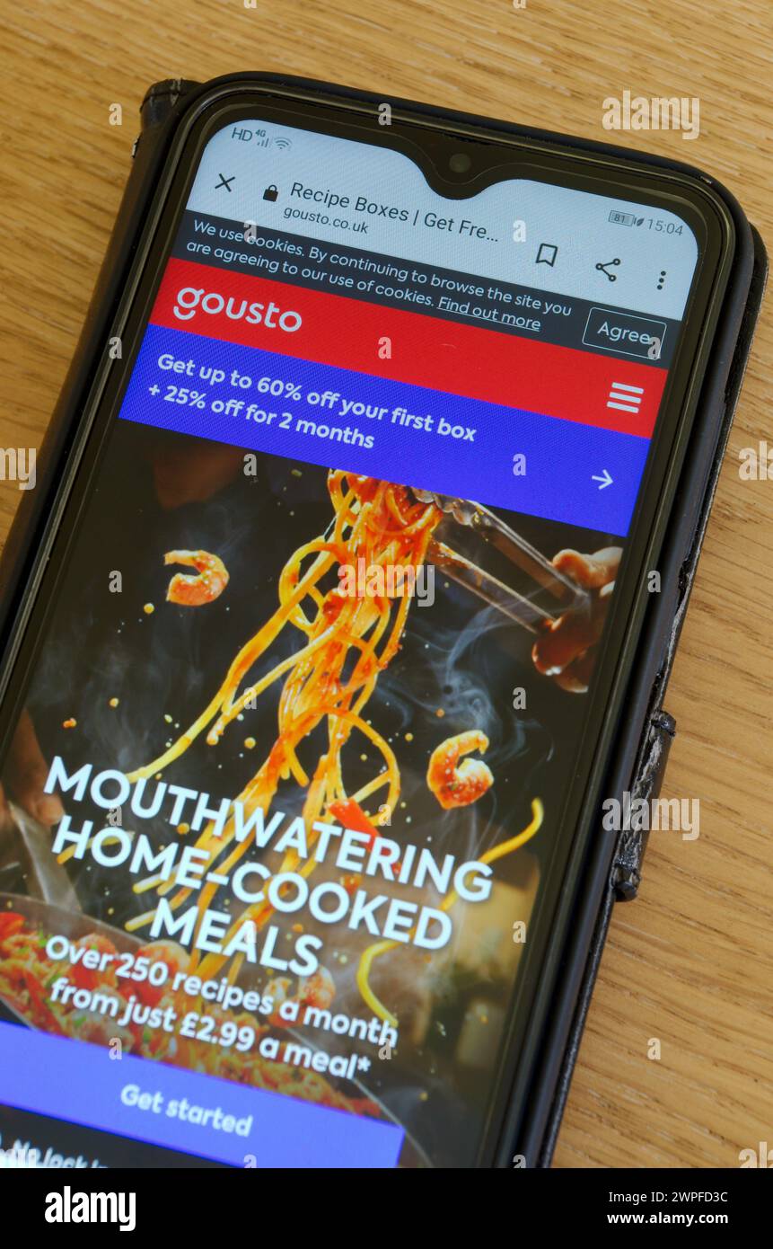 Gousto food delverys hi-res stock photography and images - Alamy