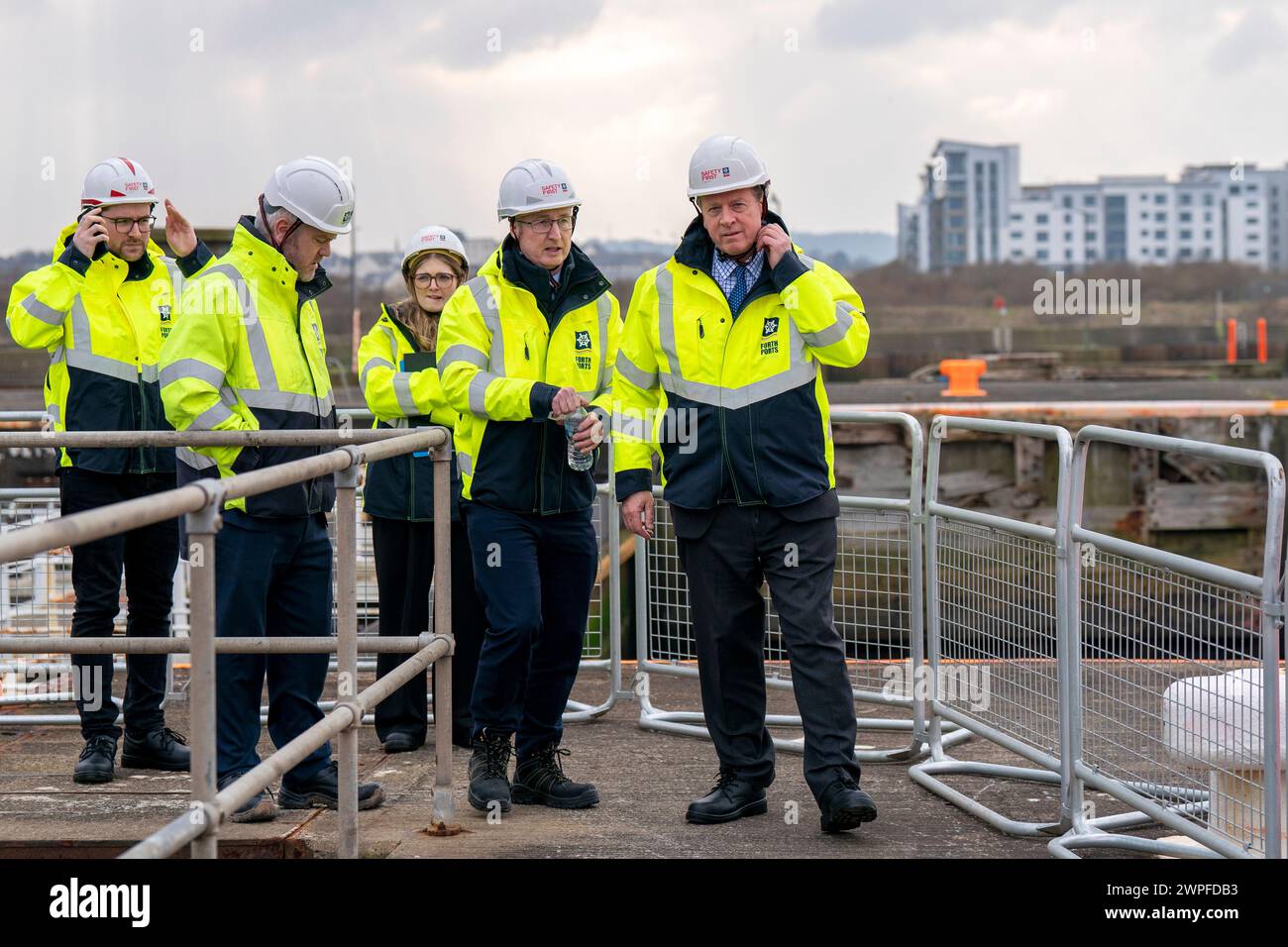 Scottish Secretary Alister Jack (right) during his visit to the Port of ...