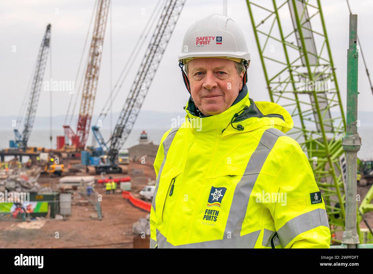 Scottish Secretary Alister Jack during his visit to the Port of Leith ...